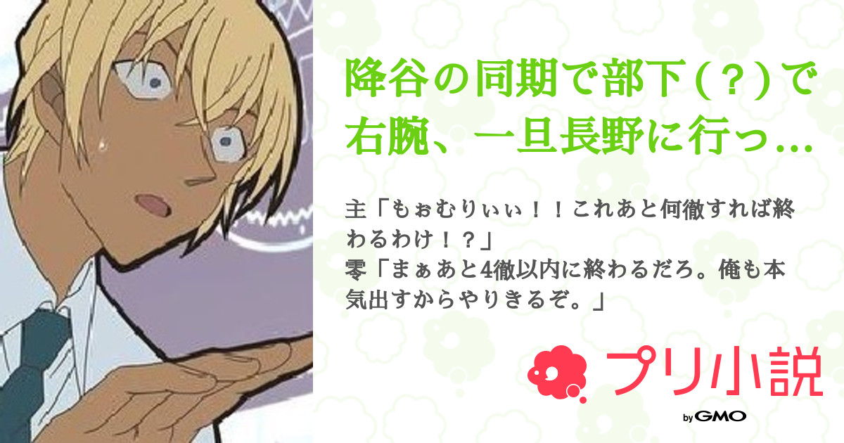 第15話：Chapter 13.（降谷の同期で部下(？)で右腕、一旦長野に行ってきます！！）｜無料スマホ夢小説ならプリ小説 byGMO